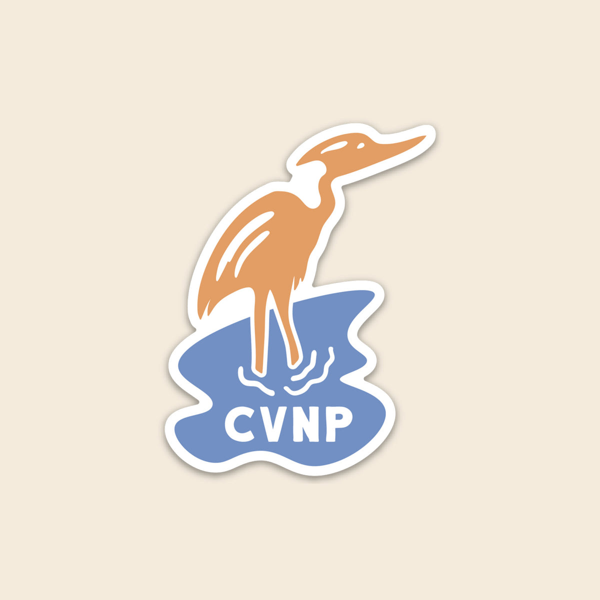 CVNP Cuyahoga Valley National Park Heron Sticker | Weather-Resistant ...